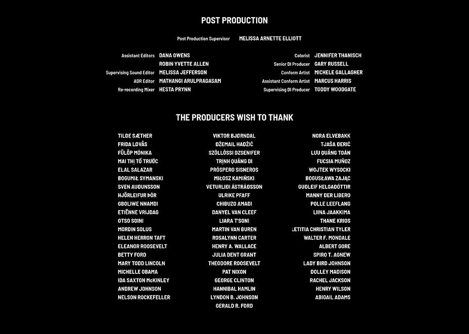 Movie Credits Template Google Docs Brianna Grier